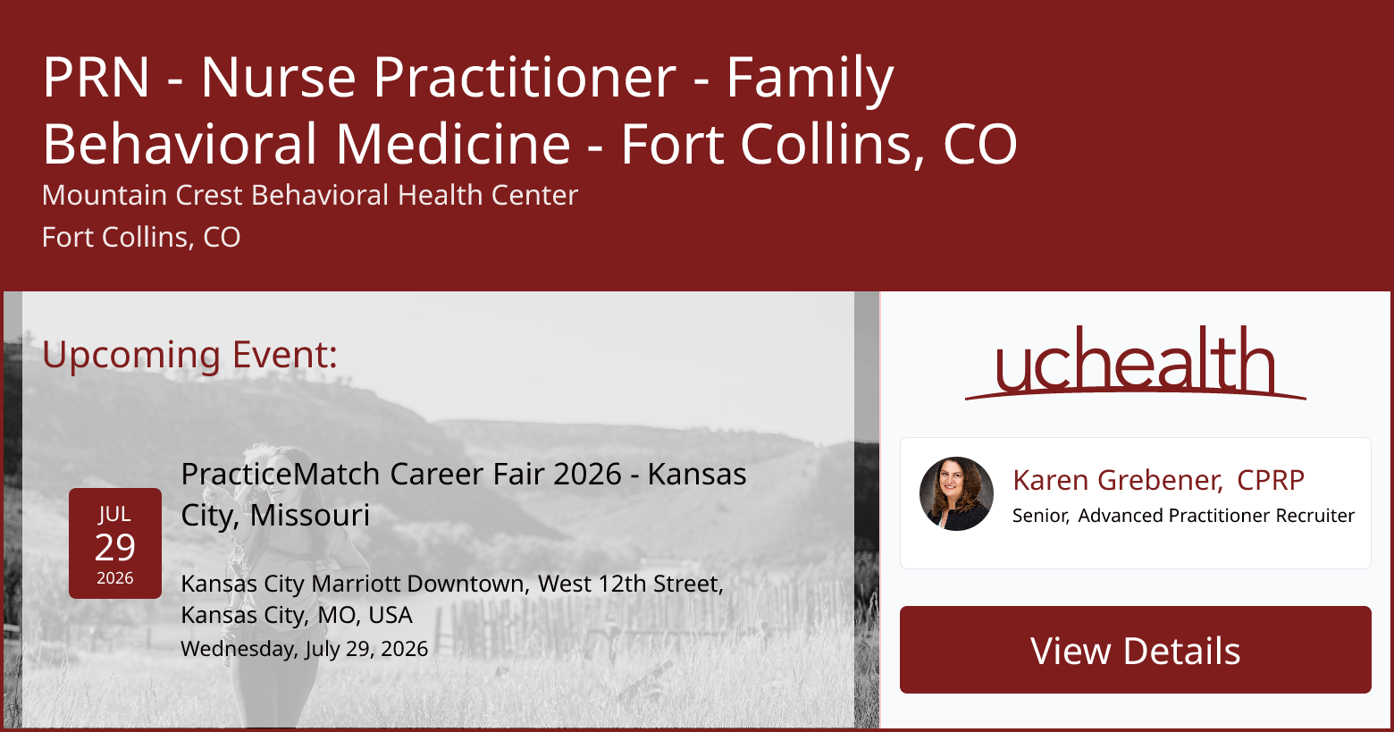 PRN - Nurse Practitioner - Family Behavioral Medicine - Fort Collins ...